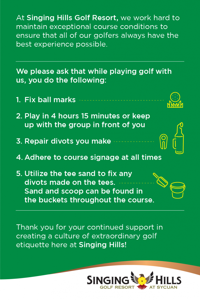 Local Golf Rules | Singing Hills Golf Club
